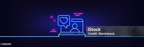 친구 채팅 회선 아이콘입니다 우정 사랑 표시 지원 사업 네온 라이트 글로우 효과 벡터 3차원 형태에 대한 스톡 벡터 아트 및 기타 이미지 Istock