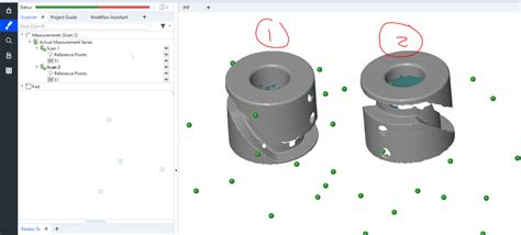 How To Align Scanned Meshes When Targets Are Around The Part 3d