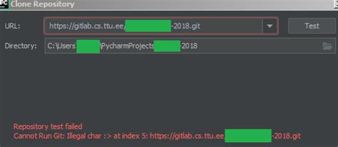 Cannot Make Repository Clone With Pycharm Rgit