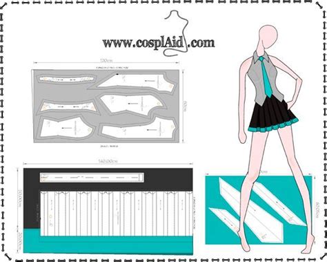 Hatsune Miku Costume Pattern Hatsune Miku Costume Pattern