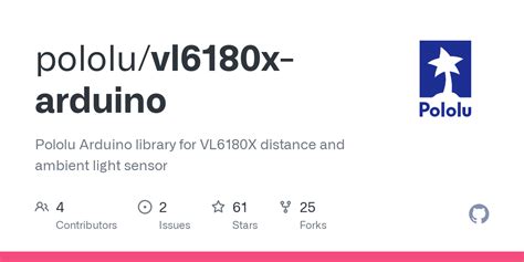 github pololu vl6180x arduino pololu arduino library for vl6180x distance and ambient light