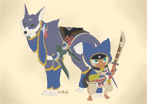 Palamute And Palico By Thelolala On Deviantart