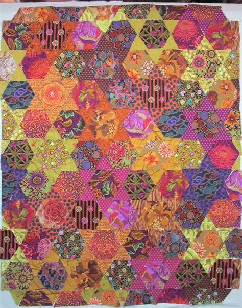 Exuberant Color Hexagon Progress Triangles