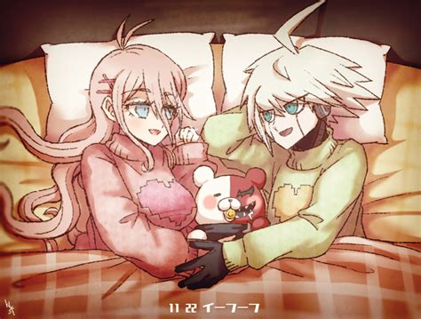 Iruma Miu K1 B0 And Monotaro Danganronpa And 1 More Drawn By