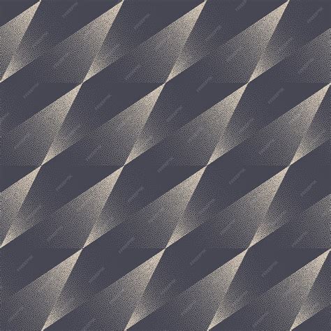 Premium Vector Tilted Triangular Structure Seamless Pattern Vector Dot Work Abstract Background