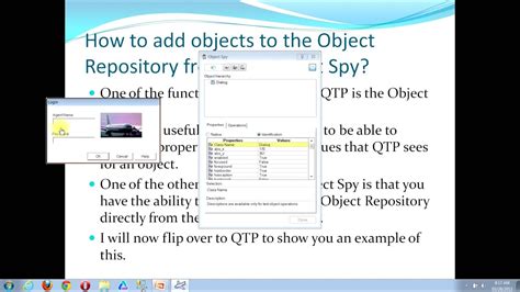 qtp video tutorial how to add objects to object repository from object