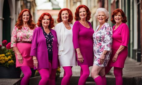 Redhead Grandmas Pink Pantyhose 1 By Sherafan185 On Deviantart