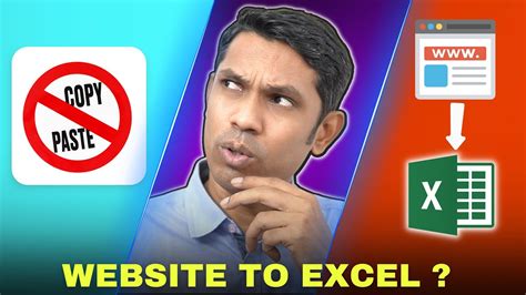 How To Extract Live Data From Website To Excel Using Power Query Youtube