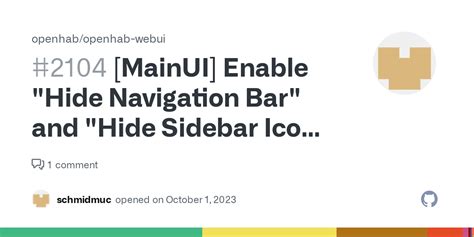 Mainui Enable Hide Navigation Bar And Hide Sidebar Icon