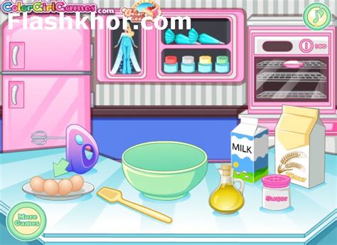 بازی آنلاین السا آشپزی کیک السا و انا فلش