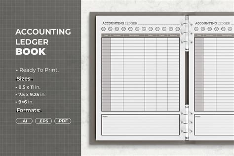 Accounting Ledger Book Graphic By Jundi · Creative Fabrica