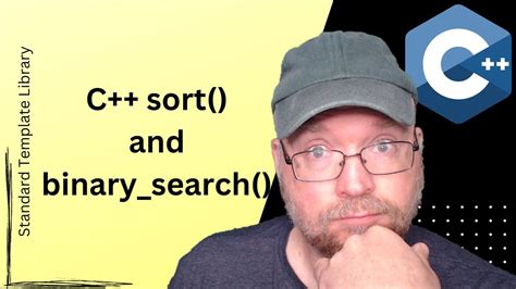 C Stl Tutorial Sort And Binarysearch Algorithm Functions Youtube
