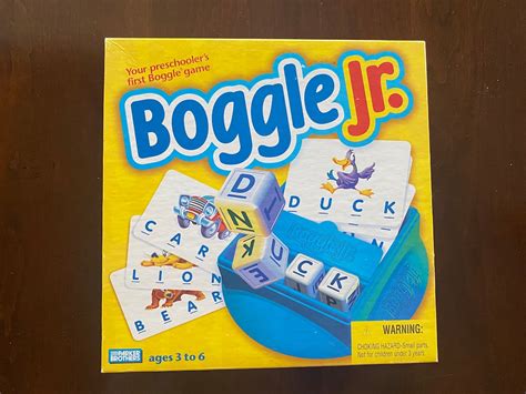 Boggle Jr Your Preschoolers First Boggle Game Parker Brothers 1998