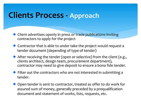 Construction Tender Process Pptx