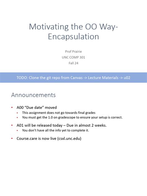 U021 Encapsulation Pdf Method Computer Programming Programming