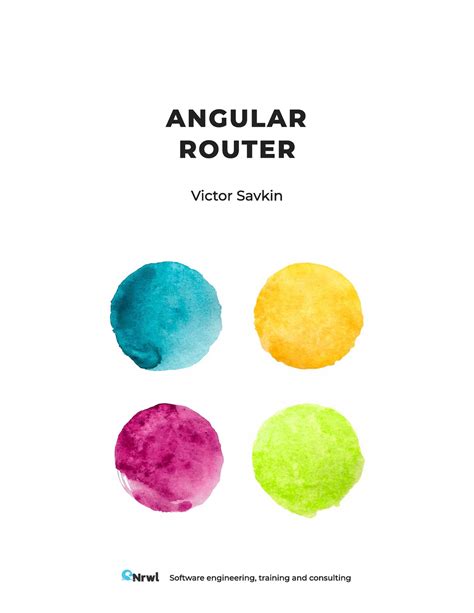 Book Angular Router V3 Angular Router Victor Savkin Software