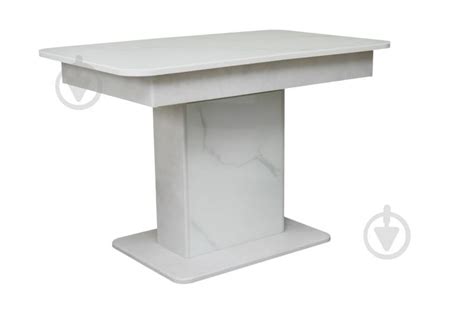 ᐉ Стіл обідній 1100 1450 X700x740мм мармур світлий бетон • Краща ціна в Києві Україні • Купити