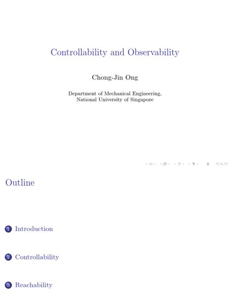 Chapter 4 Controllability And Observability Pdf Eigenvalues And Eigenvectors Matrix