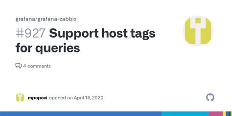 Support Host Tags For Queries · Issue 927 · Grafanagrafana Zabbix · Github