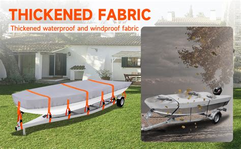 Jon Boat Cover 12ft 14 Ft Heavy Duty Jon Boat Waterproof Trailerable Jon Boat Covers With