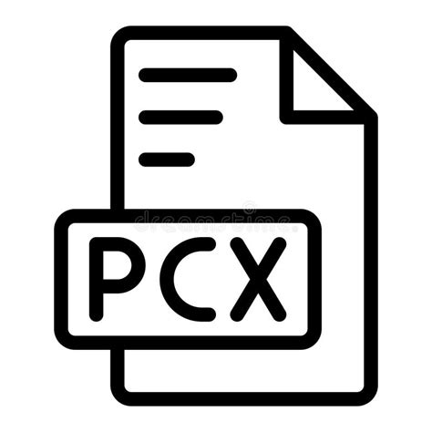 Pcx Icon Outline Style Design Image File Image Extension Format File
