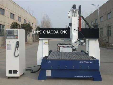 4 Axis Swinging Spindle Cnc Router Machine JCW1325HL CHAODA China Manufacturer Engraving