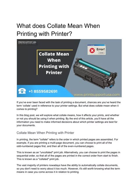 Ppt What Does Collate Mean When Printing With Printer Powerpoint