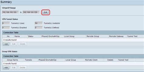View Virtual Private Network Vpn Summary On Rv320 And Rv325 Vpn Routers Cisco