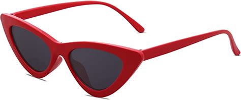 Sojos Retro Vintage Narrow Cat Eye Sunglasses