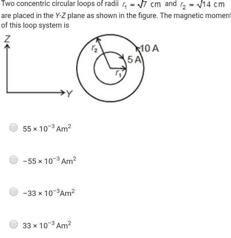 Answered Two Concentric Circular Loops Of Radii R 7 Cm And R 14 Cm Kunduz