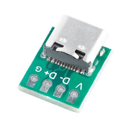 Buy Voltify Usb Type C Pin Female Connector Breakout Online In India At Hubtronics In