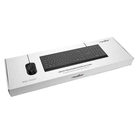 Premium CK1 Wired Keyboard Mouse Combo 104 Key Function USB Wired Contoured Mouse 1200 Dpi
