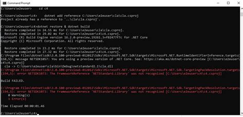 Dotnet Build Failed With Error NETSDK1073 For The NET Core 3 0 App