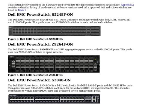 Hardware Used In This Guide Dell Emc Networking Smartfabric Services Deployment With Vxrail 4