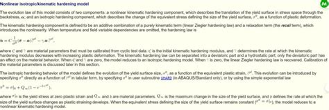 Modeling Kinematic Hardening Model For Steel In Cyclic Analysis Eng Tips