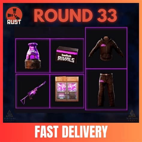 Rust 34 Skins ROUNDS 31 32 33 34 TWITCH DROPS Etsy Australia