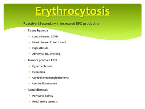 Ppt Erythrocytosis Polycythemia Powerpoint Presentation Free Download Id 479320