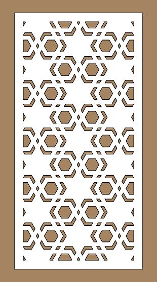 Cnc 장식 패턴 잘리 디자인 인테리어 요소 이슬람 아랍어 레이저 컷 그늘 화면 개인 정보 보호 울타리 템플릿 레이저 컷 벡터