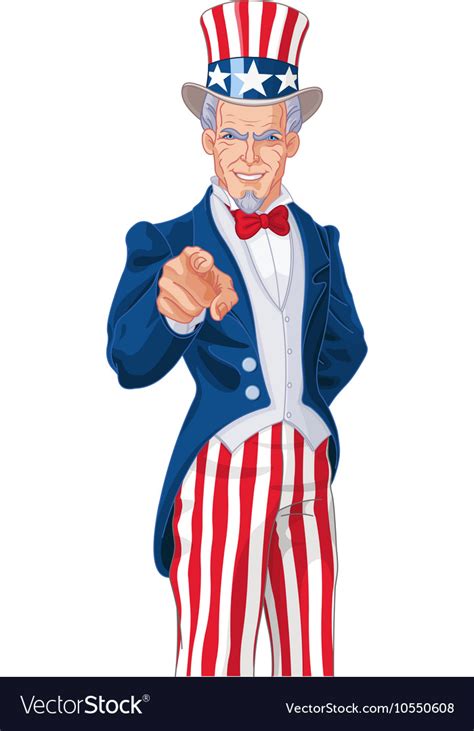 Uncle Sam Wants You Royalty Free Vector Image Vectorstock