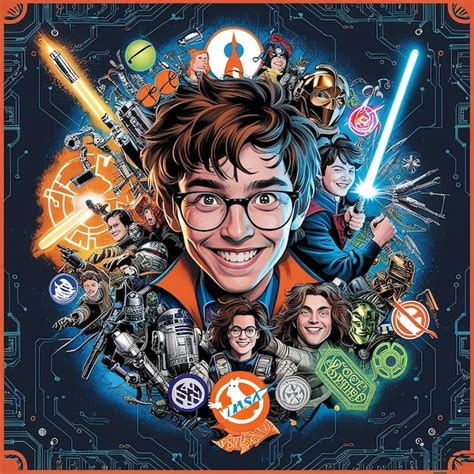 geek culture illustrations premium ai generated image