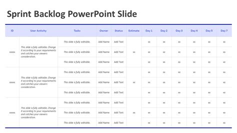 Sprint Backlog Powerpoint Slide Technology Powerpoint Templates