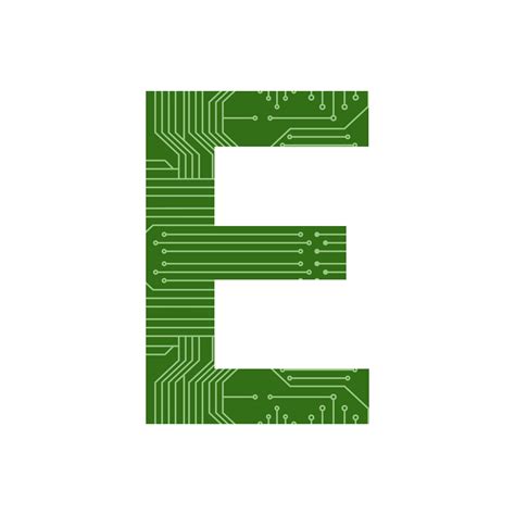 modern letter alphabet processor printed circuit board chip 22380957 png