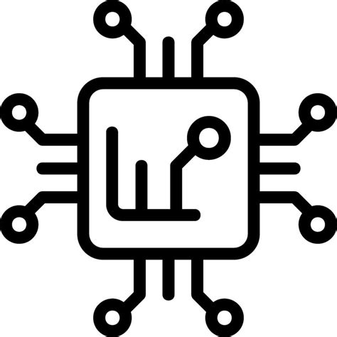 Microchip Outline Style Icon 66504188 Vector Art At Vecteezy