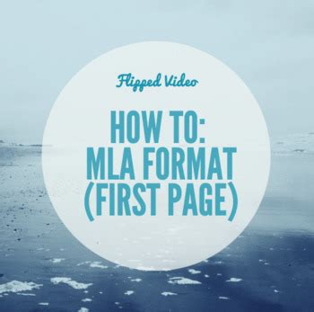 MLA Format First Page Step By Step Video For Babes By Trevor Baba