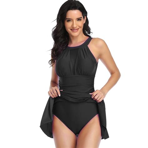 Sngxgn Womens Scoop Neck Cut Out Front High Cut Swimsuitblacks