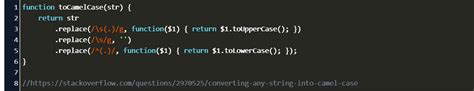 Camelcase Javascript