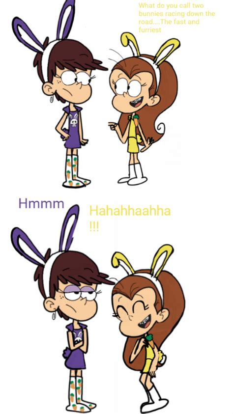 Luna Loud And Luan Loud Dressed As Bunnies By Lovefromjackie On
