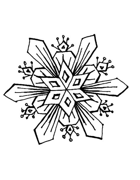 Snowflake Design Coloring Page