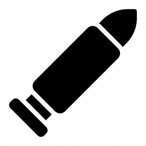 Bullet Projectile Ammunition Military Weapon Army Icon Download