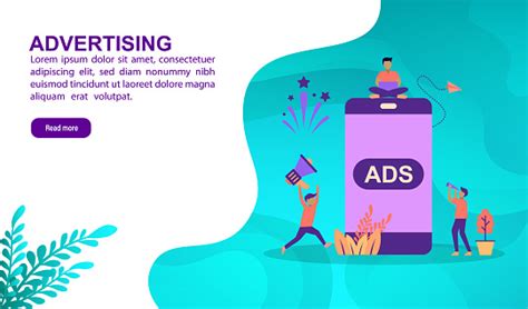 캐릭터와 광고 일러스트 개념입니다 배너 프레젠테이션 소셜 미디어 포스터 광고 및 프로 모션에 대 한 템플릿 개념에 대한 스톡